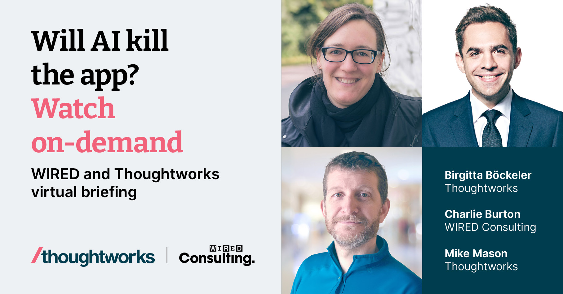Will AI kill the app? | WIRED & Thoughtworks virtual briefing ...