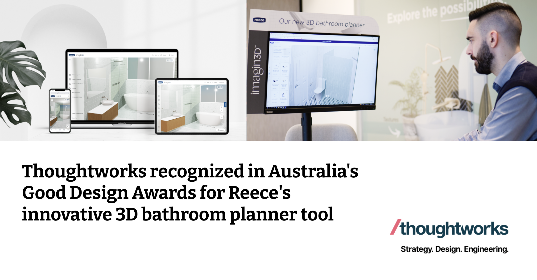 Thoughtworks recognized in Australia's Good Design Awards for Reece's innovative 3D bathroom ...