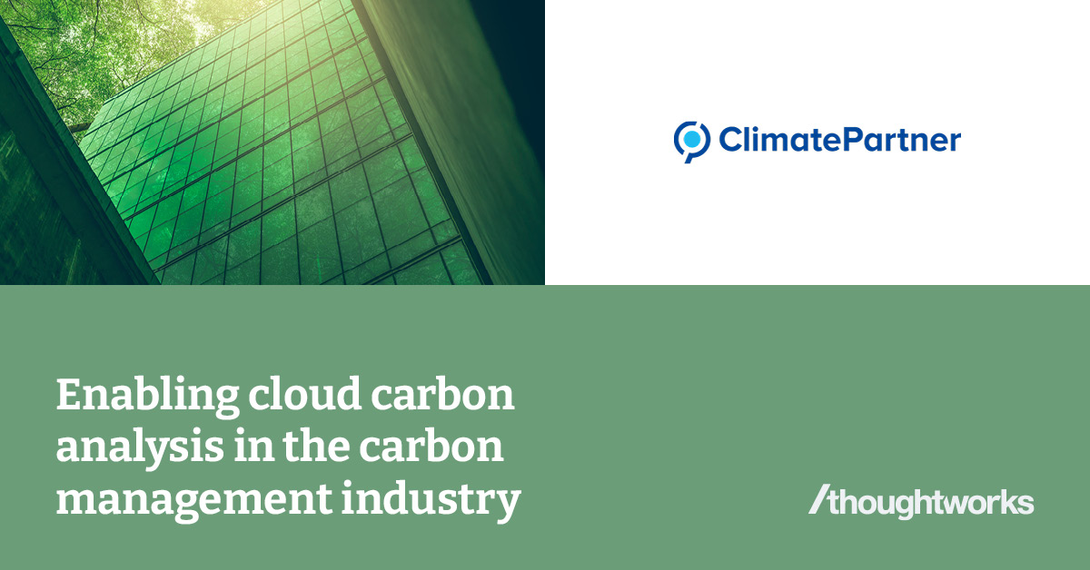 ClimatePartner: Enabling cloud carbon analysis in the carbon management ...