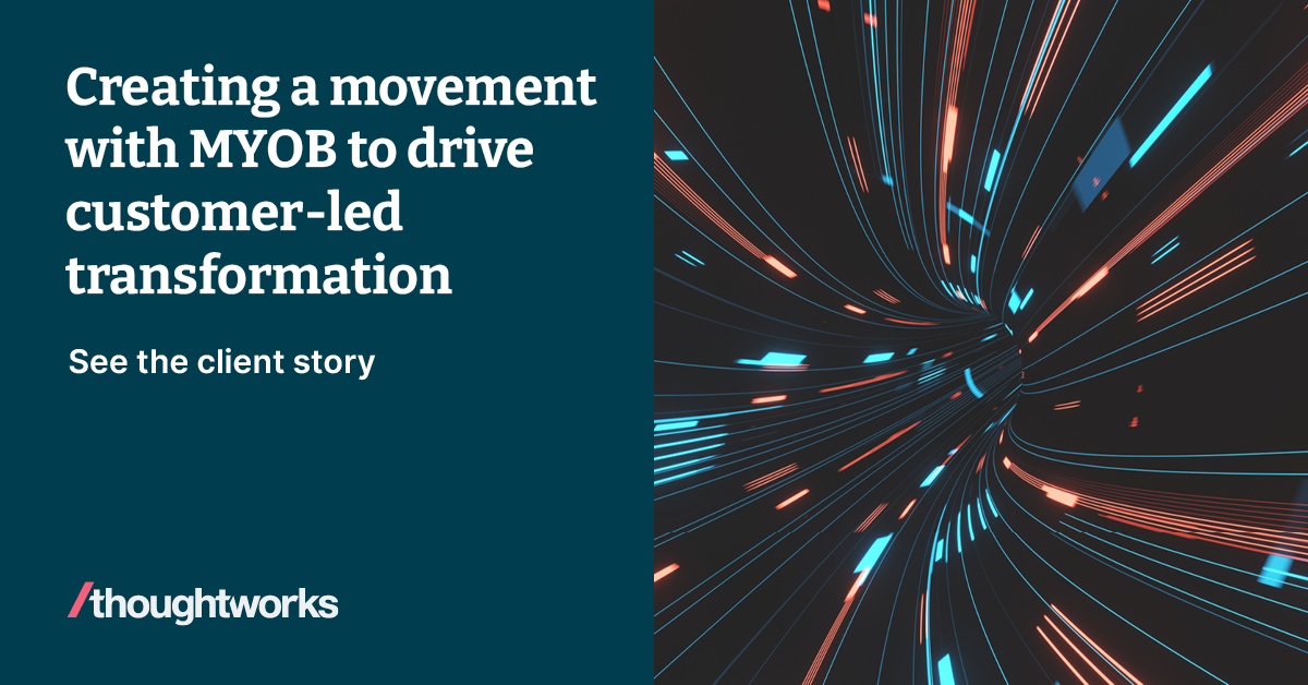 Creating a movement with MYOB to drive customer-led transformation ...