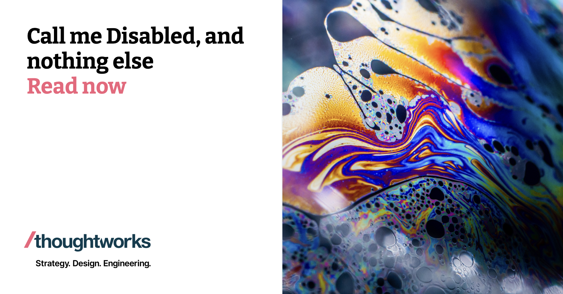 Call me Disabled, and nothing else | Thoughtworks United States
