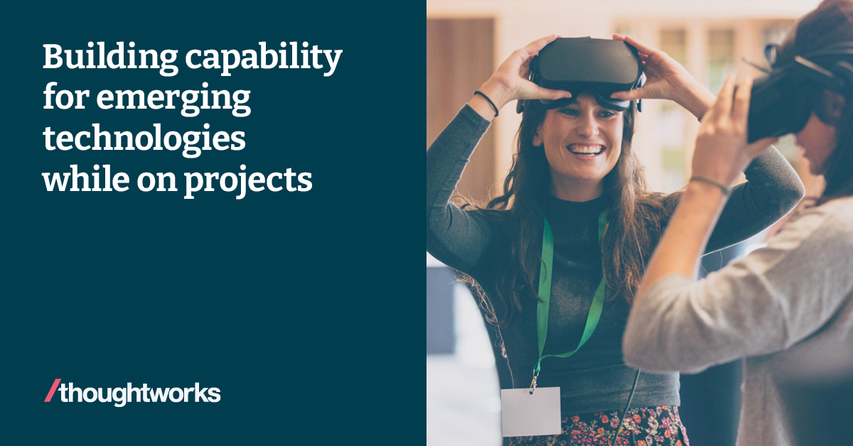 Building capability for emerging technologies while on projects ...