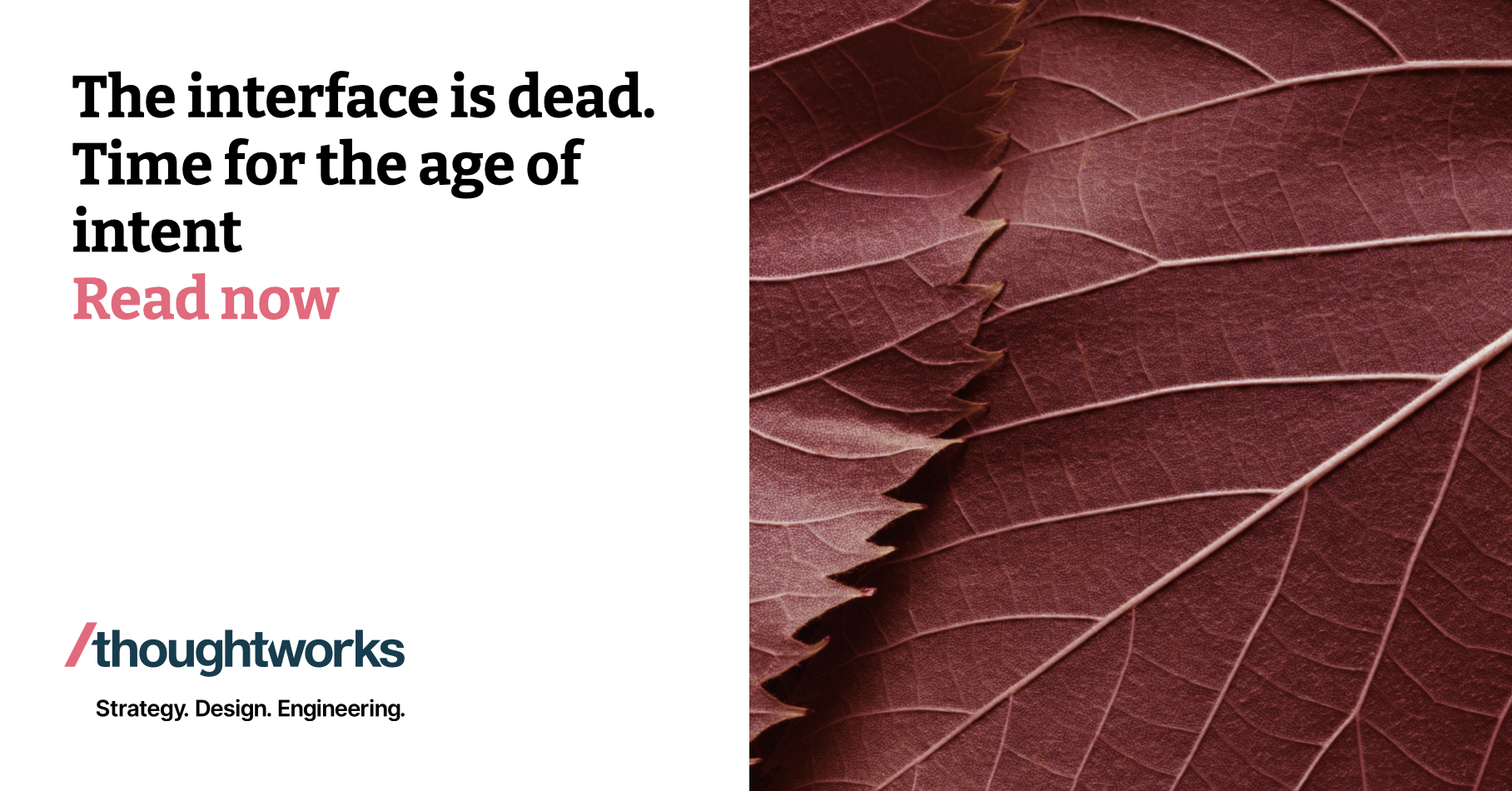 The interface is dead. Time for the age of intent | Thoughtworks