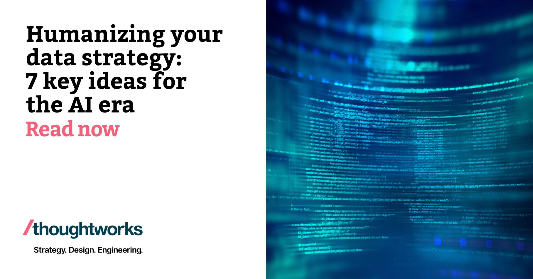 Humanizing your data strategy: Seven key ideas for the AI era ...