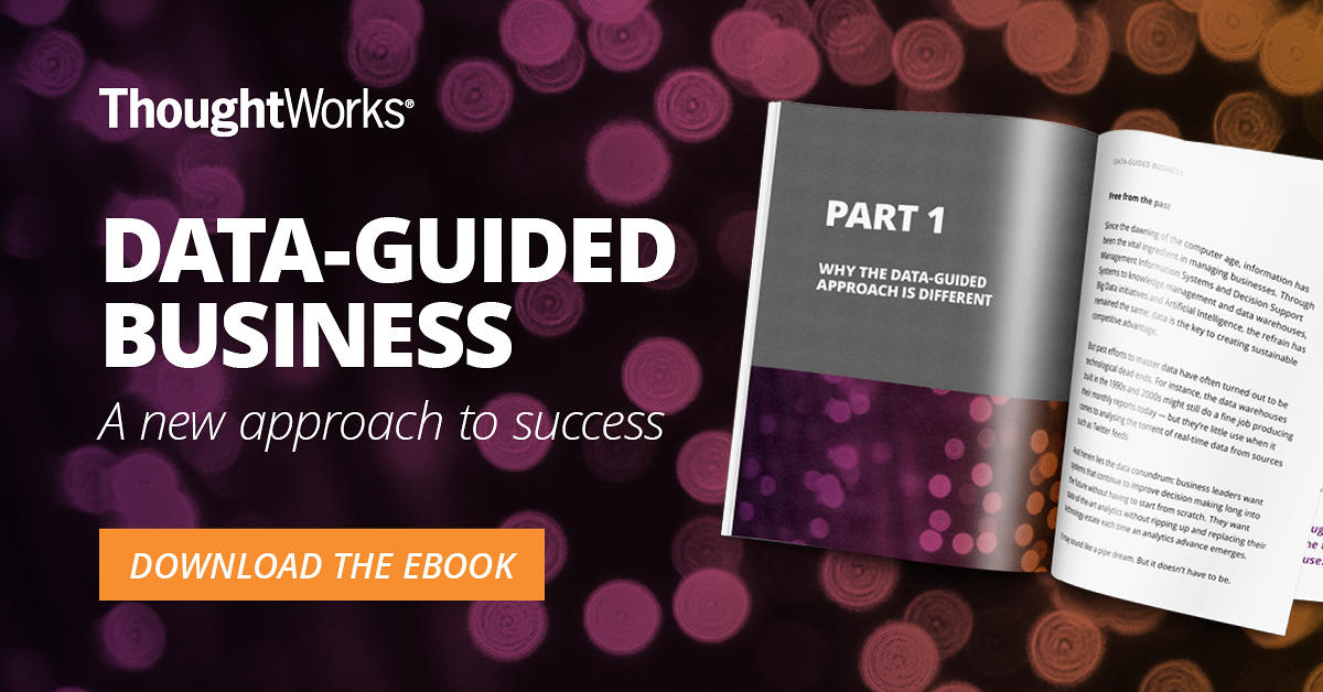 Data Guided Business e-Book | Thoughtworks United States