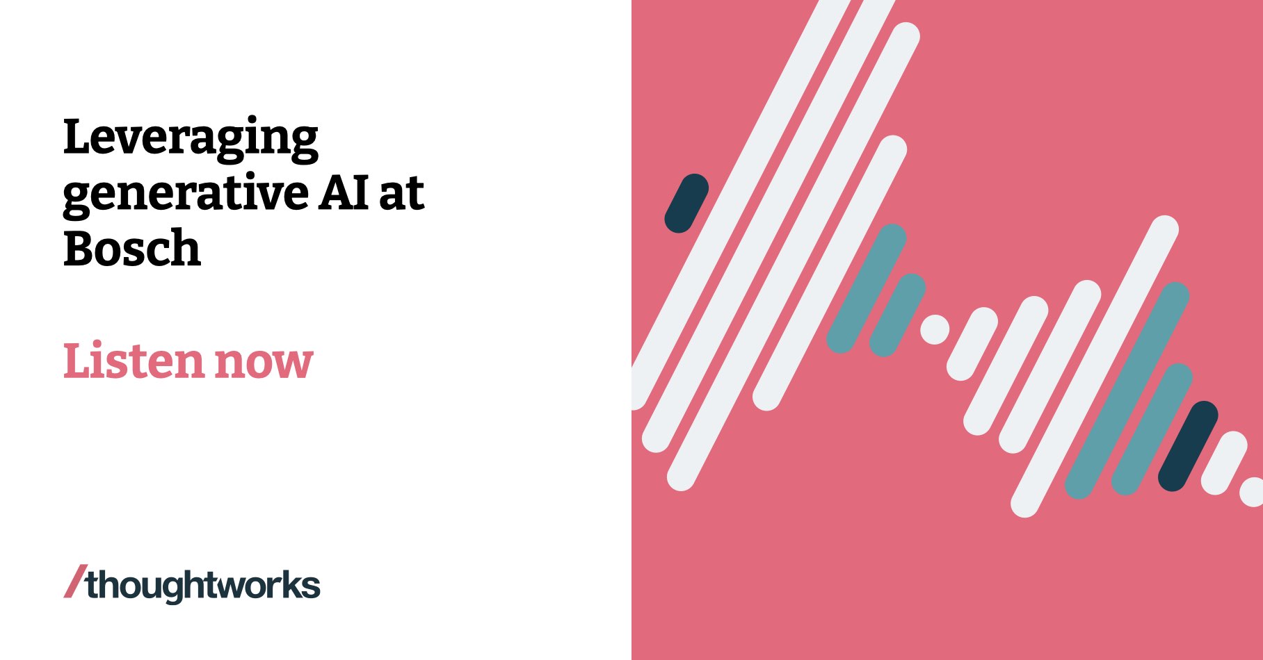 Leveraging generative AI at Bosch | Thoughtworks