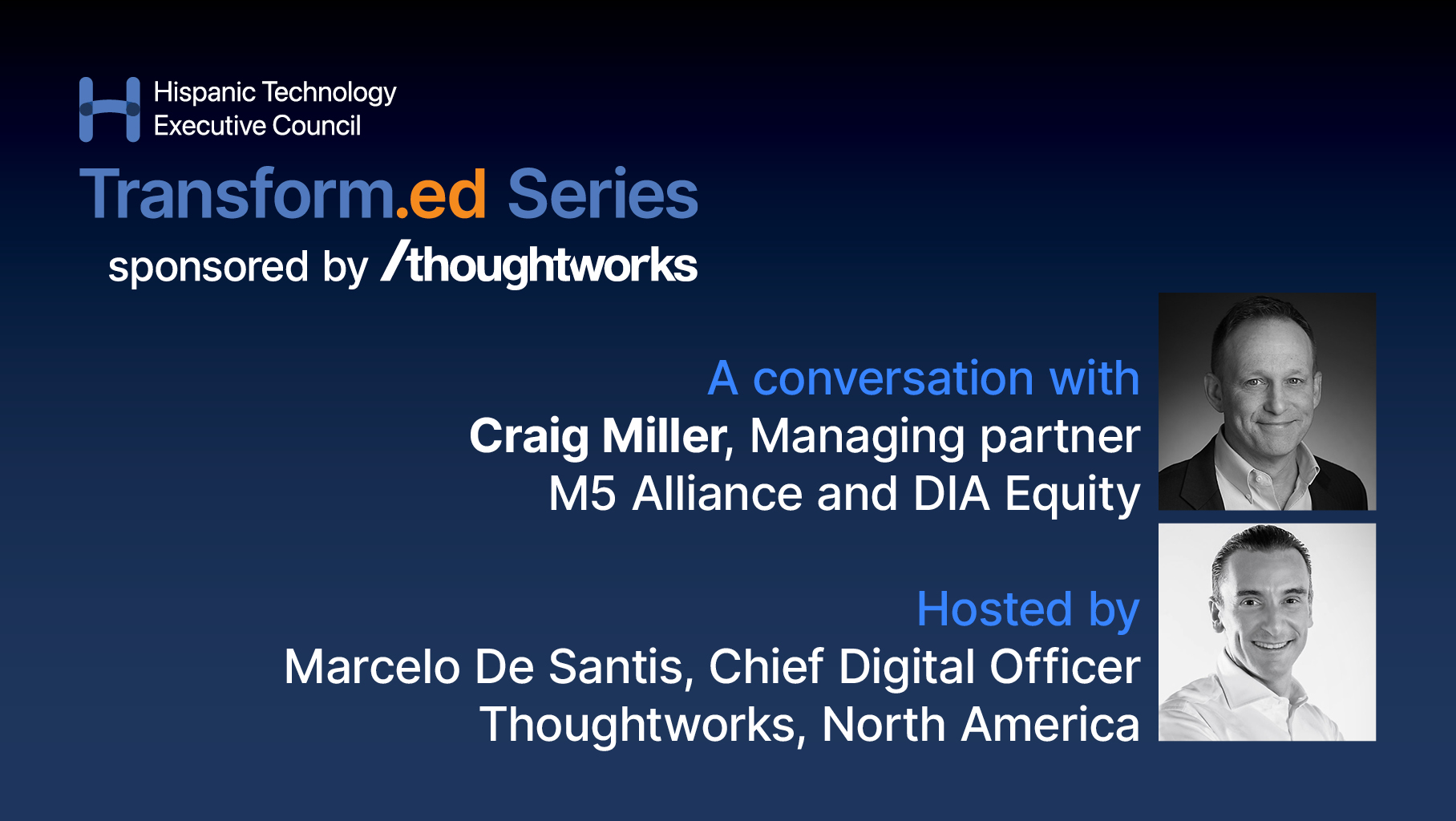 A conversation with Craig Miller, Managing partner at M5 Alliance and ... A conversation with Craig Miller, Managing partner at M5 Alliance and ...