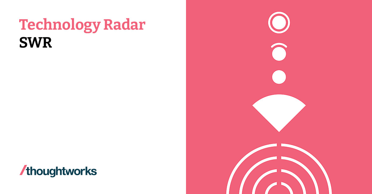 SWR | Technology Radar | Thoughtworks Brazil